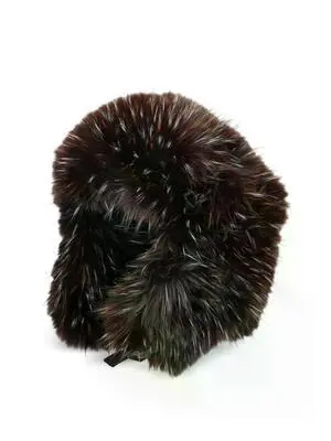 UNCOMMON Faux-fur Ear-flap Hat - Brown
