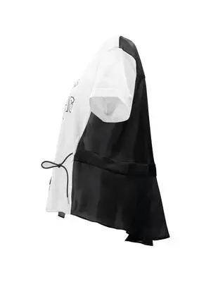 Sacai Panelled Drawstring T-shirt