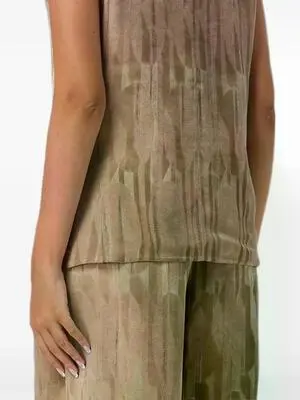 Emporio Armani Double-breasted Waistcoat In Oval-patterned Jacquard