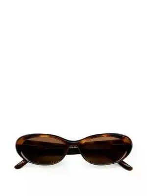 Chimi 09 Oval-frame Sunglasses - Brown
