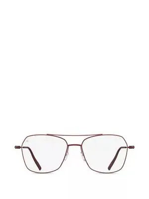 SILHOUETTE Pilot Frame Glasses - Red