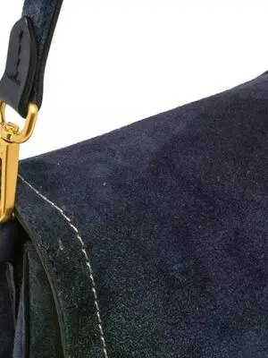 GIANNI CHIARINI Large Helena Suede Shoulder Bag
