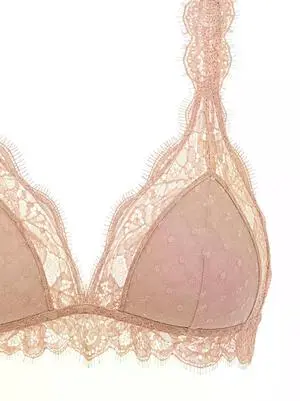Love Stories Lace-trimmed Point D'esprit Bra - Neutrals