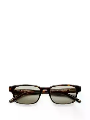 Chimi Kasi Rectangle-frame Sunglasses - Brown