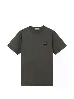 Stone Island Compass-patch Jersey T-shirt - Grey
