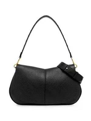 GIANNI CHIARINI Helena Grained Leather Clutch Bag - Black