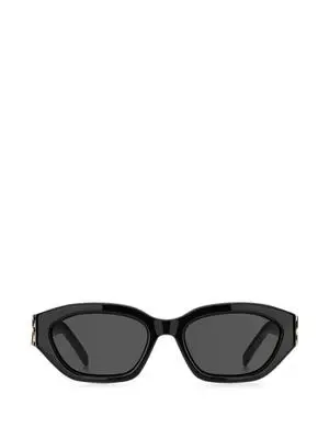 BOSS Acetate Sunglasses With Double B Monogram - Black