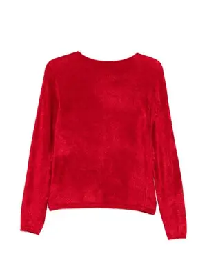 SEMICOUTURE Lettice Crewneck Sweater - Red
