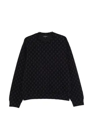 Emporio Armani Logo Cotton Sweatshirt - Blue