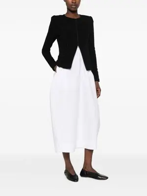 Emporio Armani Zipped Blazer Jacket - Black