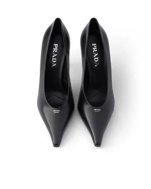 Prada Leather Pointed Toe High Heel Pumps