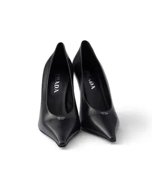 Prada Leather Pointed Toe High Heel Pumps