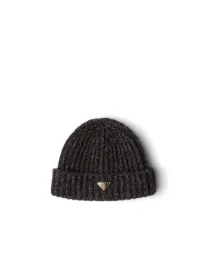 Prada Mouliné Cashmere And Wool Beanie