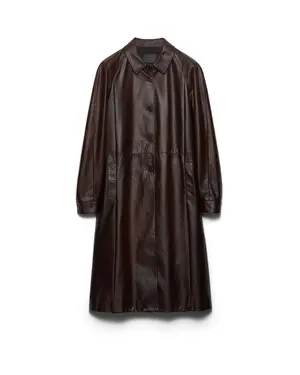 Prada Leather Coat - Cocoa Brown
