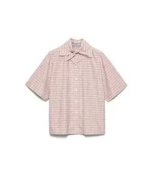 Prada Madras Fabric Bowling Shirt