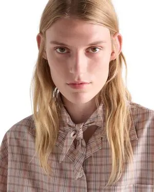 Prada Madras Fabric Bowling Shirt