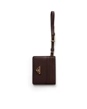 Prada Nappa Leather Card Holder - Sienna