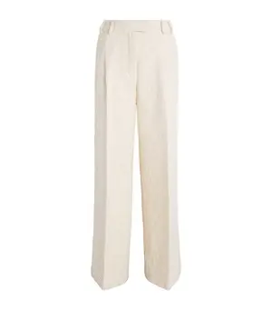 La DoubleJ Jacquard Wide-leg Trousers