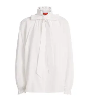 La DoubleJ Cotton High-neck Cerere Blouse