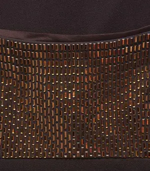 Roland Mouret Diamanté Embellished Off-the-shoulder Gown - Brown