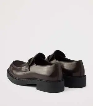 Prada Aged Leather Chunky Loafers