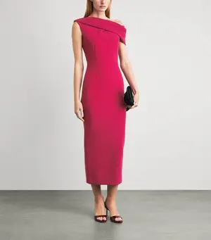 Roland Mouret Asymmetric Midi Dress