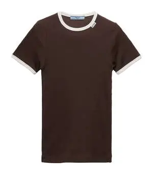 Prada Contrast-trim Ribbed T-shirt