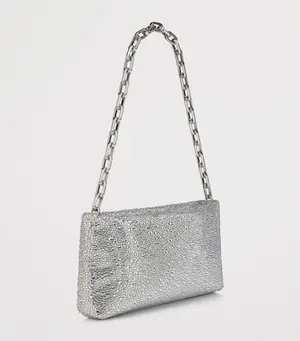 CHRISTIAN LOUBOUTIN Maykimay Chain Pouch Suede Clutch Bag