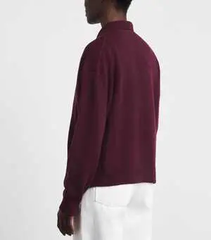 ANINE BING Cashmere Lee Polo Sweater