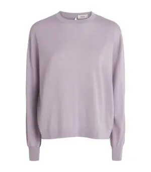 AGNONA Agnona Wool-Silk-Cashmere Crew-Neck Sweater