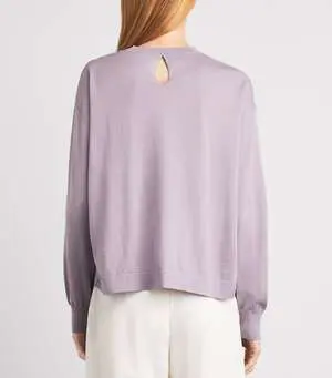 Agnona Wool-silk-cashmere Crew-neck Sweater