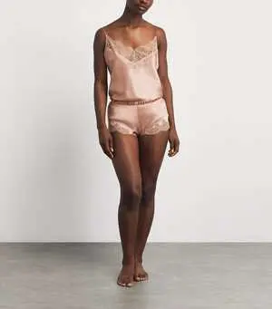 Carine Gilson Silk Cérès Pyjama Shorts