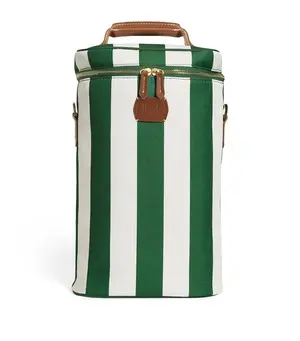Harrods Striped Drinks Bag - Green