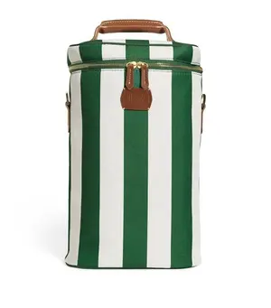 Harrods Striped Drinks Bag - Green
