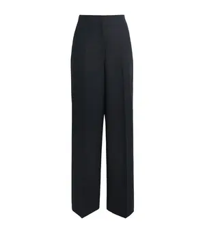 Lafayette 148 New York Linen Thames Wide-leg Trousers - Black