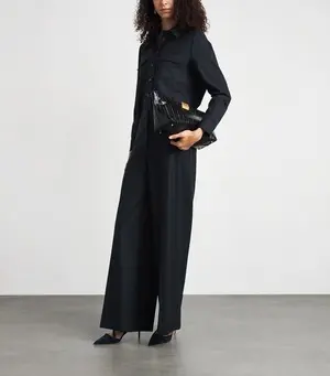Lafayette 148 New York Thames Linen Wide-leg Trousers