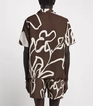 Frescobol Carioca Linen Floral Roberto Shirt