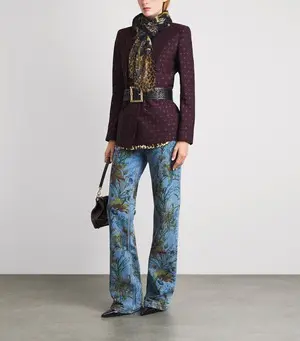 Etro Leopard And Paisley Print Scarf