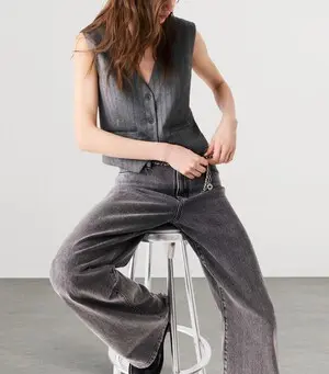 Maje Striped Rhinestone-embellished Waistcoat