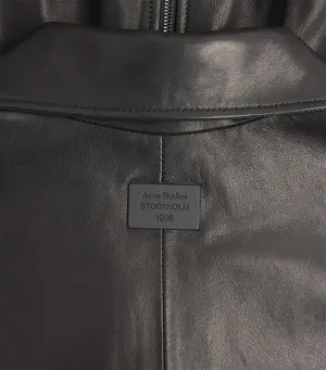 Acne Studios Leather Bomber Jacket