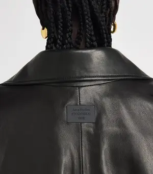 Acne Studios Leather Bomber Jacket