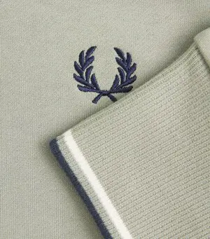 Fred Perry Cotton Half-zip Sweatshirt - Green