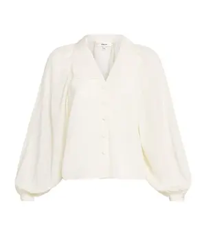 FRAME Silk The Gala Shirt - Ivory