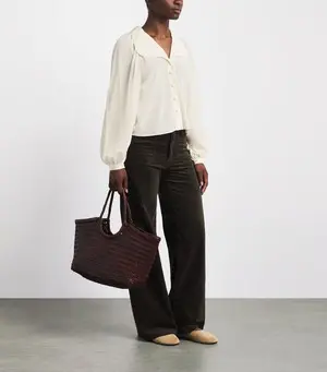 FRAME Silk Gala Shirt - Ivory