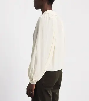 FRAME Silk Gala Shirt - Ivory