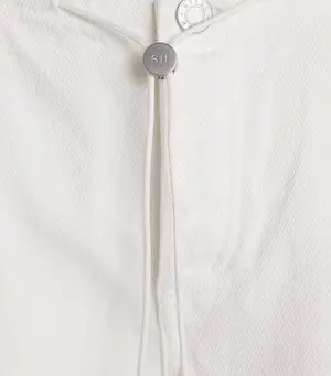 Still Here Mid-rise Wide-leg Jeans With Drawstring Detail - Ivory
