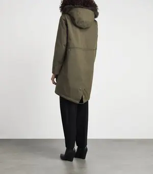 YVES SALOMON Down Fur-trim Technical Parka Coat