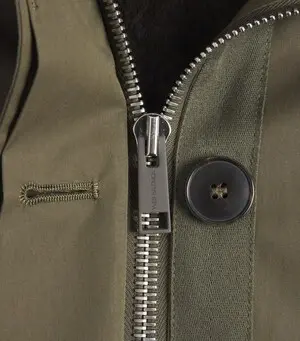 YVES SALOMON Down Fur-trim Technical Parka Coat