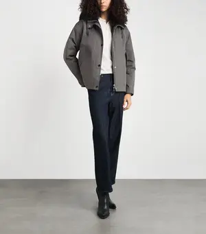 YVES SALOMON Down Fur-trim Technical Parka Coat