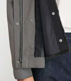 YVES SALOMON Down Fur-trim Technical Parka Coat